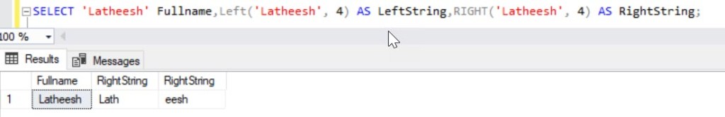 LEFT() and RIGHT() functions in SQL Server – SQLZealots