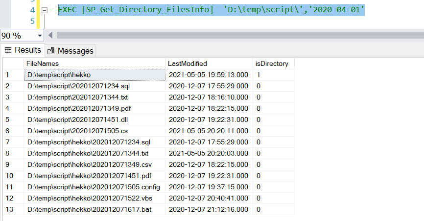 How to identify the list of folders and files which has been modified ...